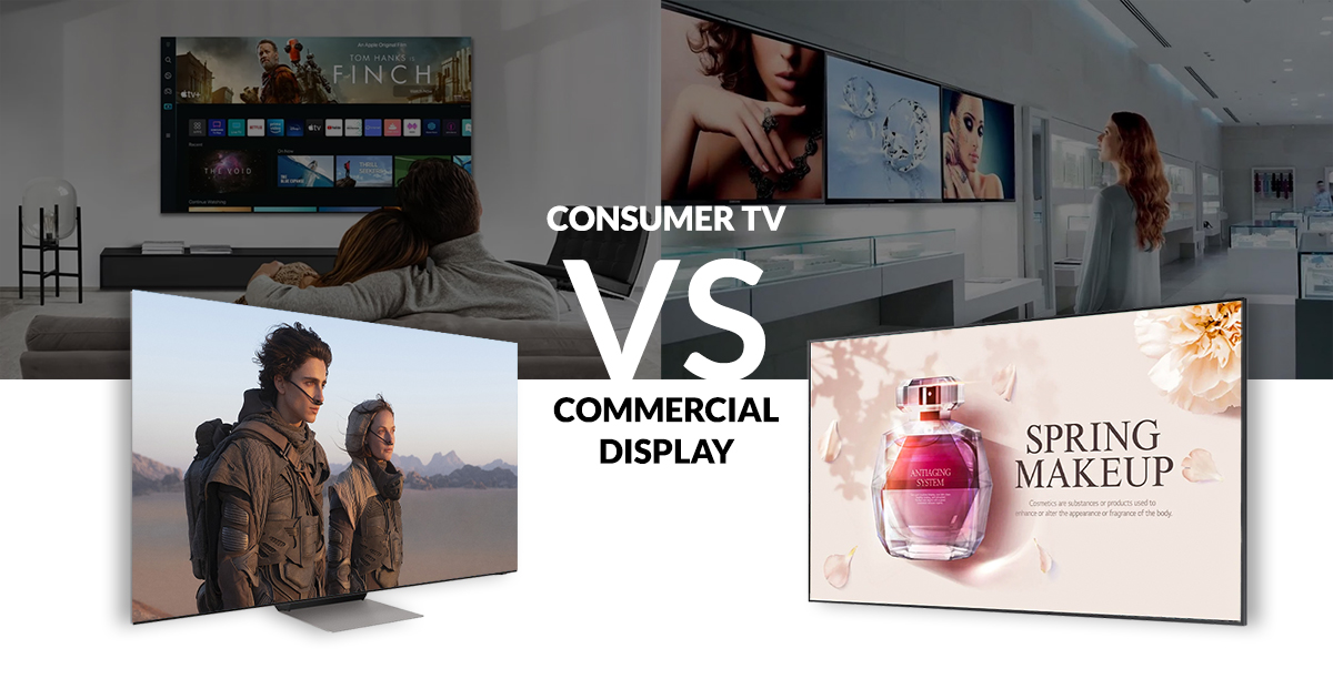 Come distinguere smart TV, business TV e display signage?
