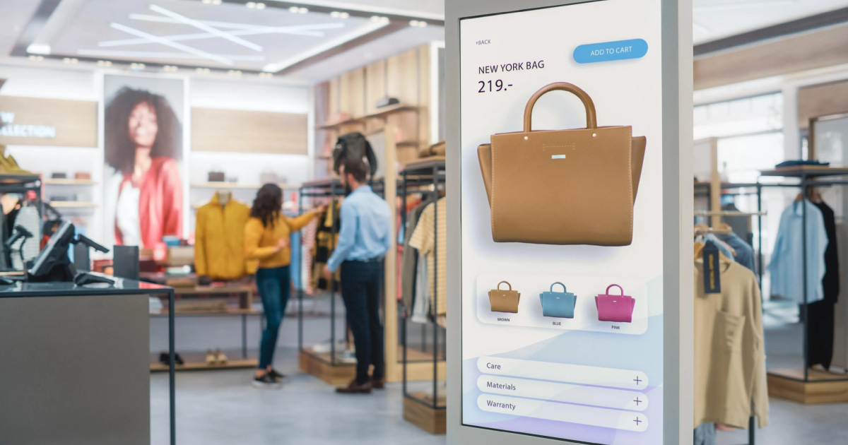 Strategie di Visual Merchandising con i display digitali