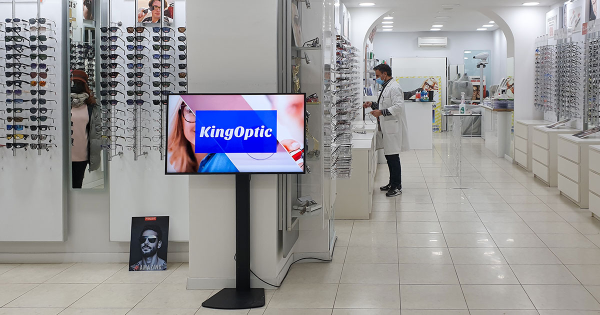 Outlet Ottica Roma: Digital Signage per grandi centri ottici